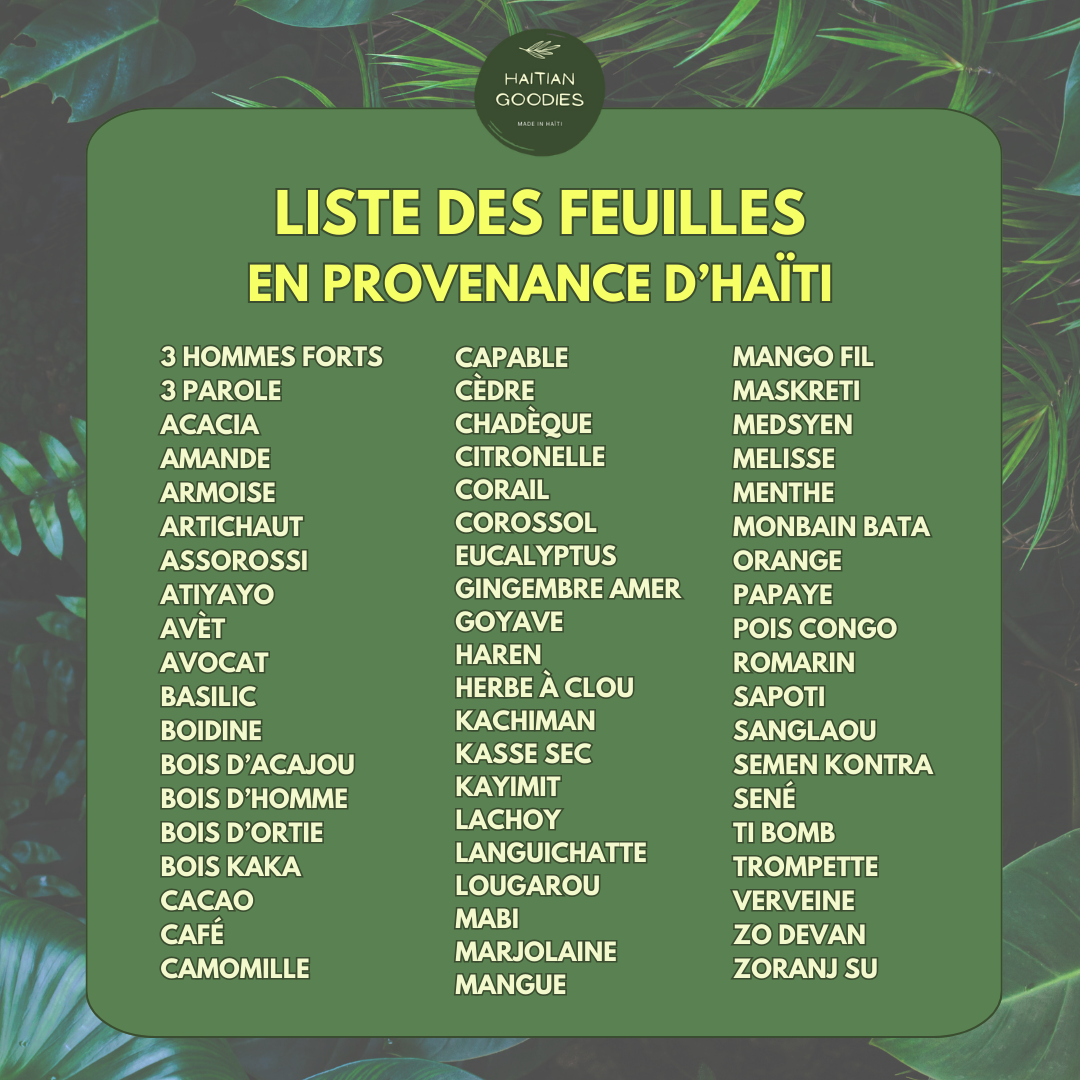 Feuilles Séchées – HaitianGoodies